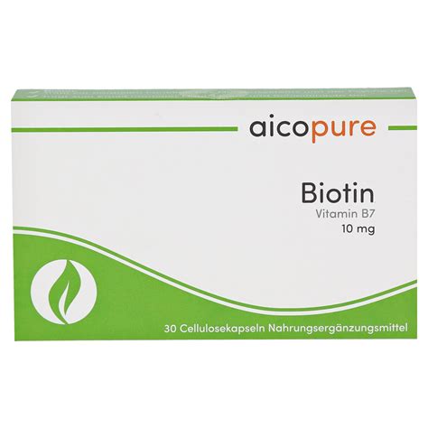 Erfahrungen zu BIOTIN 10 mg Kapseln 30 Stück - medpex Versandapotheke