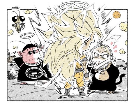 Son Goku North Kaiou Bubbles And Gregory Dragon Ball And 1 More