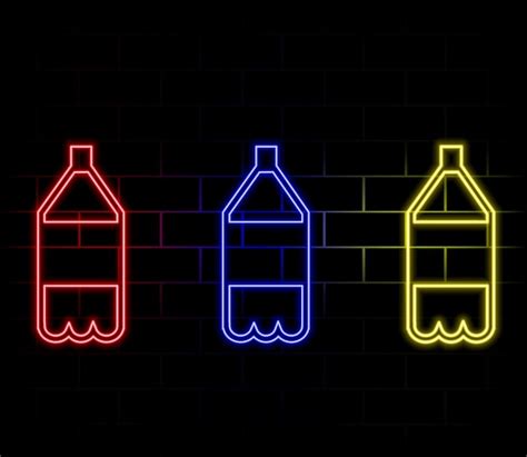 Premium Vector Mojito Neon Text Drink Glass Ice Cubes Lemon And Mint