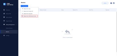Selecting Backup Files Manually For Restore