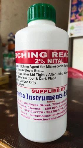 2 Nital Etching Reagent Solution For Ferrous Materialscapacity