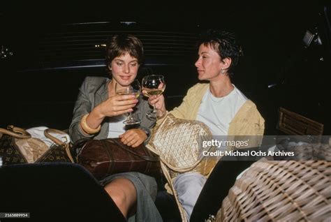 German Actress And Fashion Model Nastassja Kinski Wearing A Grey