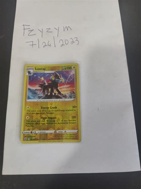 Luxray Reverse Holo Ungraded Pokemon Brilliant Stars