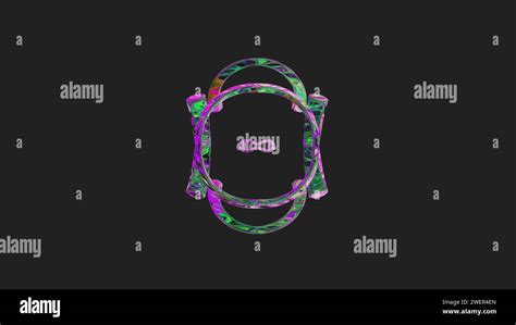 Centrally Placed Curved And Very Colorful Artfully Multi Layered Textured Abstract Symmetrical