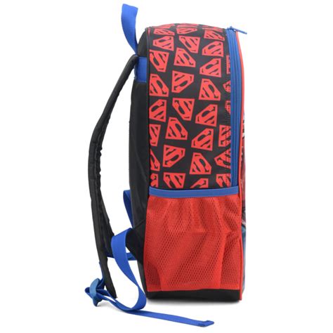 Mochila Escolar Superman Vermelha Dc Comics Luxcel