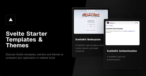 Svelte Starter Templates And Themes Vercel