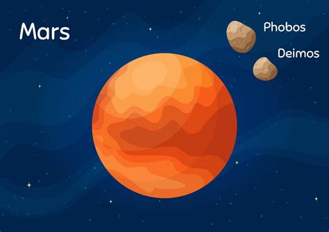 Plano Espacio Planeta Marte Ilustración Galaxia Espacio Objetos Arte