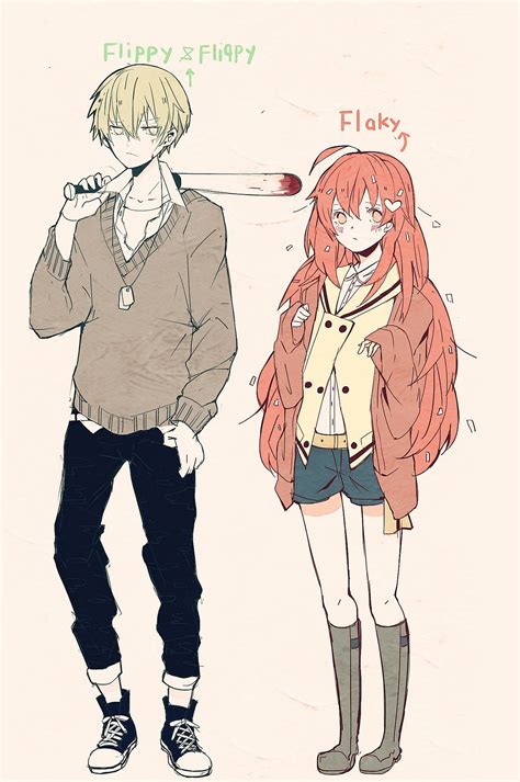 Flippy And Flaky Highschool Anime Happy Tree Friends Photo 35363634