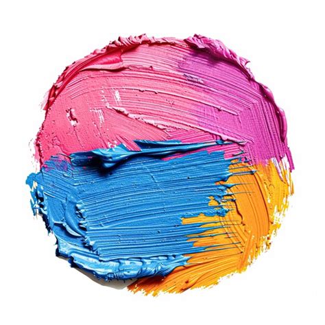 Beauty Product And Cosmetics Texture As Circle Shape Design Makeup