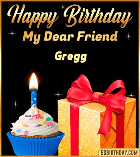 Happy Birthday Gregg  🎂 Images Animated Wishes【28 S】