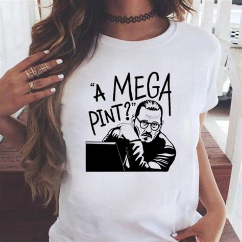 Johnny Depp A Mega Pint On The Depp Trial T Shirt Hersmiles