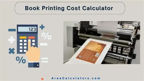 Book Printing Cost Calculator Area Calculators