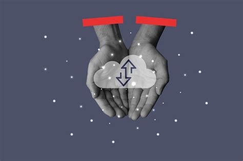 Premium Photo Businessman Holding Virtual Cloud Computing On Hand Concept Of System For