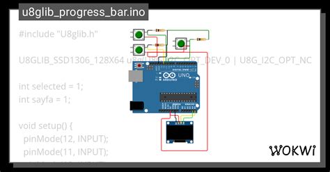 U8glibprogresso Wokwi Esp32 Stm32 Arduino Simulator