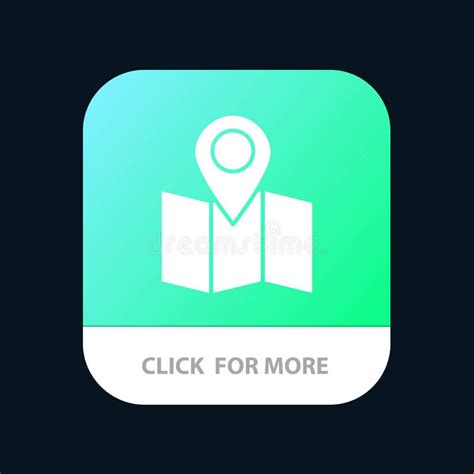 Location Map Pointer Mobile App Button Android And Ios Glyph Version