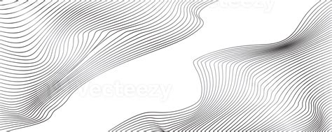 Abstract Wave Texture Black Line Style 56419722 Png