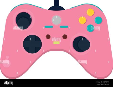 Pink Game Controller On Background Stock Vector Image And Art Alamy