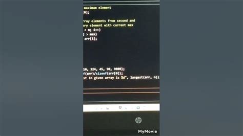 Find Maximum In Array In C 🧲 Programming 💳🟨🔶 Youtube