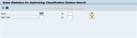 CLST SAP Tcode Create Class Statistics