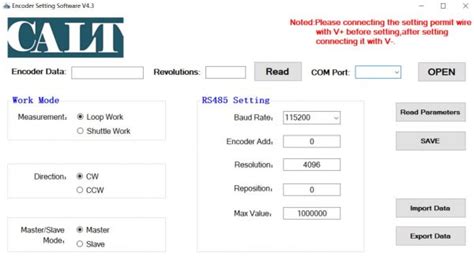 rs485 output multi turn absolute encoder cax60 series calt sensor