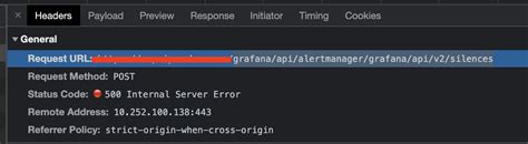 Bug Alerting Silence Fail To Create Alert When Visit Grafana Via Api