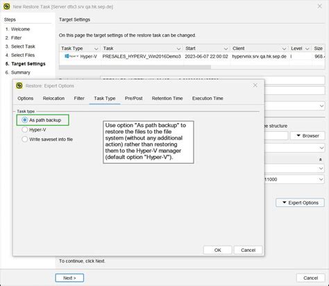5 1 0 Hyper V Restore Sepsesam
