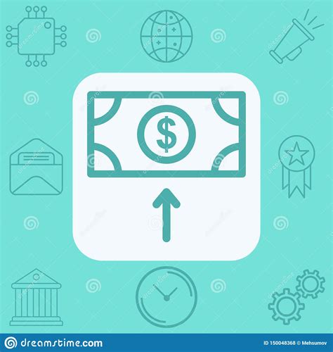 Symbole De Signe D Ic Ne De Vecteur D Argent Illustration Stock