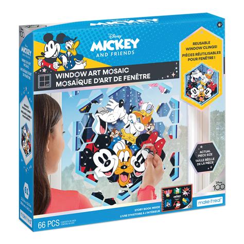 Window Art Mosaic Disney Mickey And Friends Make It Real