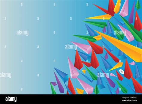 Abstract Triangle Vector Background Colorful Triangle Background Red