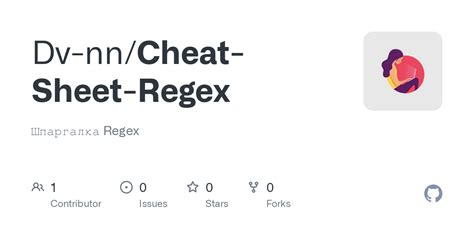 Github Dv Nn Cheat Sheet Regex Regex