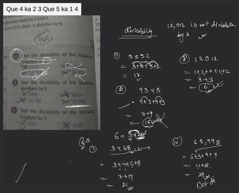 Divisible Both By 2 And 3 Sum Of Its Digits Is Divisible By 9 4 Test