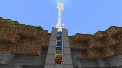 How To Build A Minecraft Geyser Steam Cannon Required Blocks And More