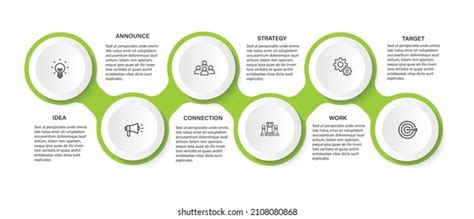 Steps Business Timeline Process Infographic Template Stock Vector