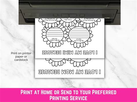 I Love Mom Coloring Page Printable Mothers Day Activity Mothers Day