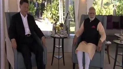 Pm Modi And Xi Jinpings One On One Informal Meet Begins In Kovalam