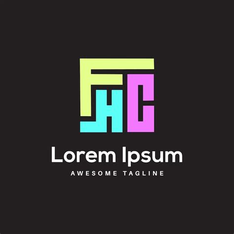 Premium Vector Fhc Letter Logo Design Icon By Rahim Stock Designer
