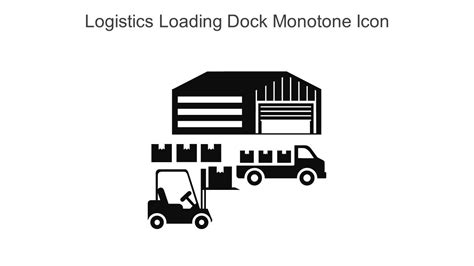 Logistics Loading Dock Monotone Icon In Powerpoint Pptx Png And Editable Eps Format Ppt Slide