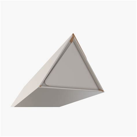 Triangular Tube Cardboard Box 3d Model Download Mockup On