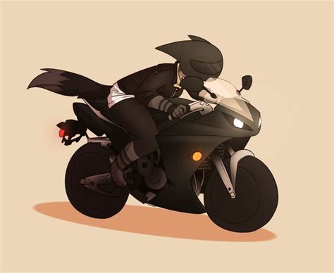 Biker By Sleepygrim Furry Art Anthro Furry Character Concept