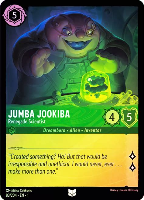 Jumba Jookiba Renegade Scientist The First Chapter Cold Foil