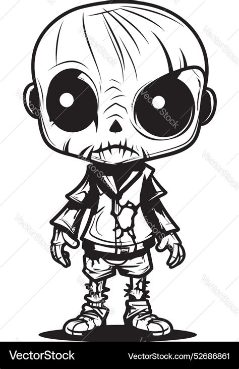 Malevolent Undead Companion Creepy Doll Royalty Free Vector