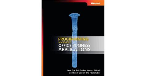 Programming Microsoft® Office Business Applications Book