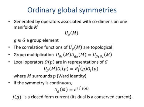 Ppt Generalized Global Symmetries Powerpoint Presentation Free Download Id6936125