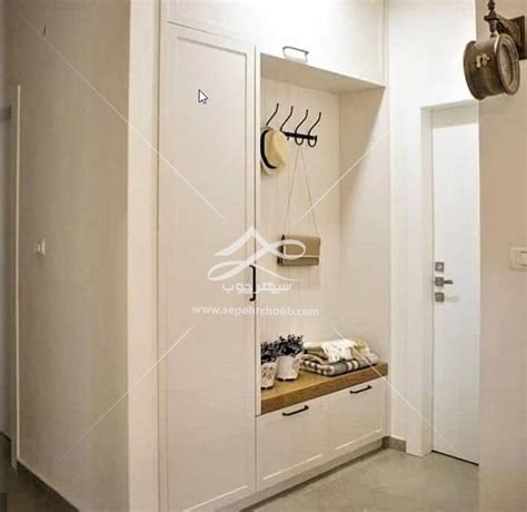 انواع مدل جاکفشی جدید برای آپارتمان نقلی دکوراسیون داخلی سپهر چوب