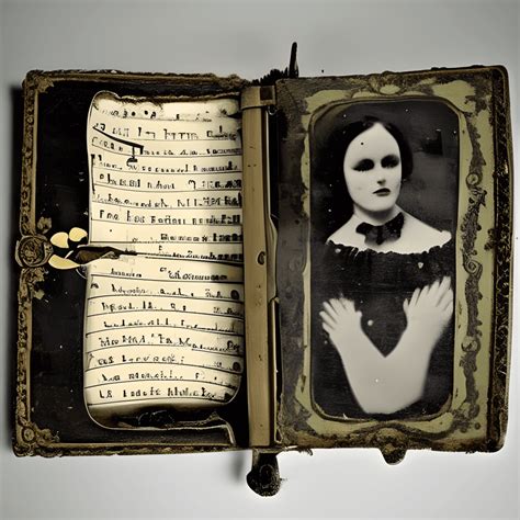 Old And Creepy Diary 1850 · Creative Fabrica