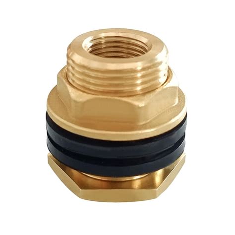 Joywayus 38 Npt Female X 34 Male Brass Bulkhead Fitting