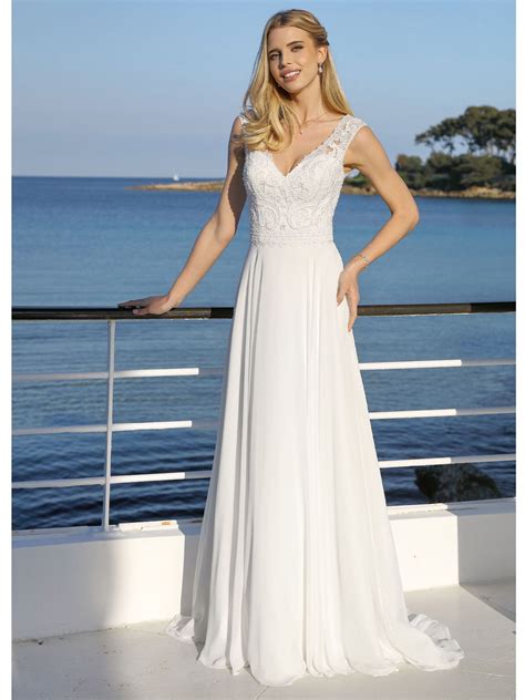 Abito Sposa Scivolato Con Corpetto In Pizzo Favole Abiti Da Sposa