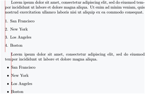 How To Change Indentation Of List Itemize Enumerate In LaTeX