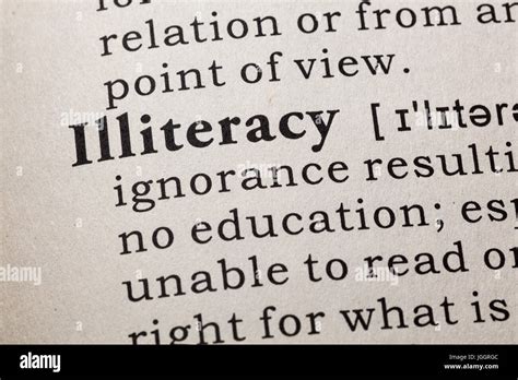 Fake Dictionary Dictionary Definition Of The Word Illiteracy