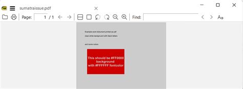 Background Colors Of Application And Pdf Document Are Inverted Issue